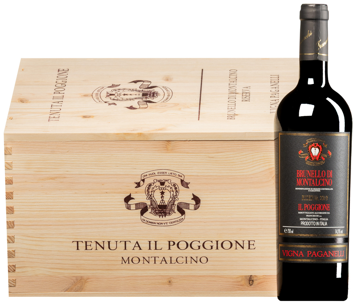 Brunello di Montalcino "Vigna Paganelli" Riserva DOCG 2019 6 bottles in ...
